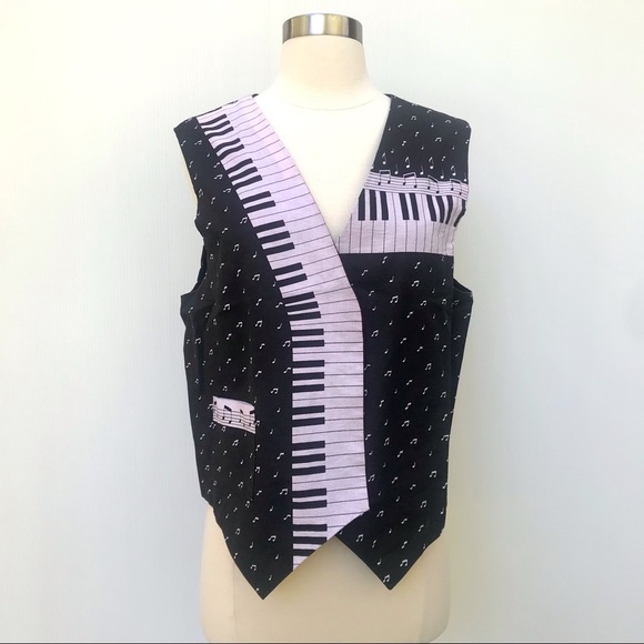 Vintage | Jackets & Coats | Vintage 8s Keyboard Piano Music Theme ...